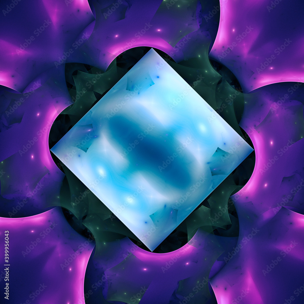 digital generated image in the form of abstract geometric shapes of ...