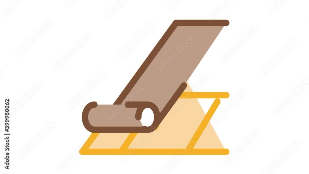 roof bitumen shingle Icon Animation. color roof bitumen shingle ...