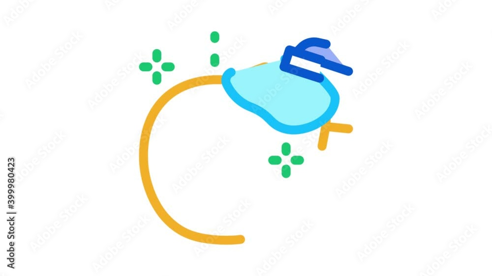 patient anesthesia Icon Animation. color patient anesthesia animated ...