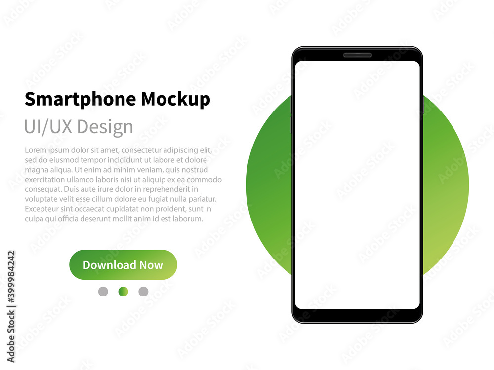 Vetor de Device UI/UX mockup for presentation template. Mockup generic ...