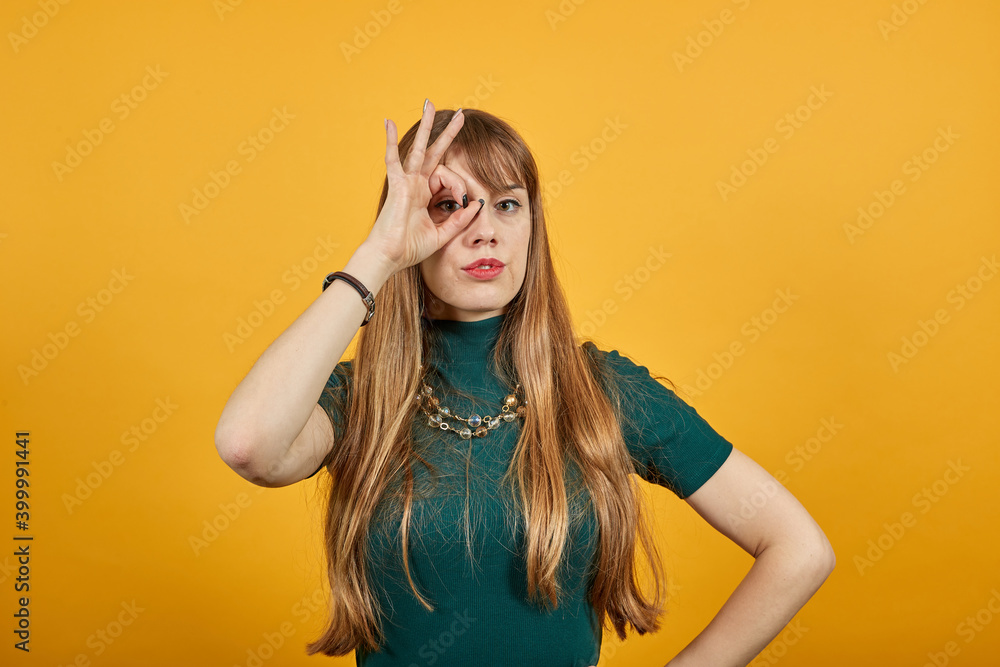 View of hand fingers showing ok sign, gesturing making okay, human ...