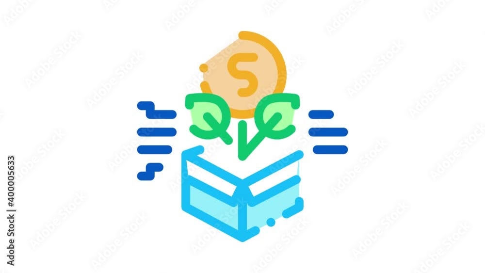 money tree growing Icon Animation. color money tree growing animated ...