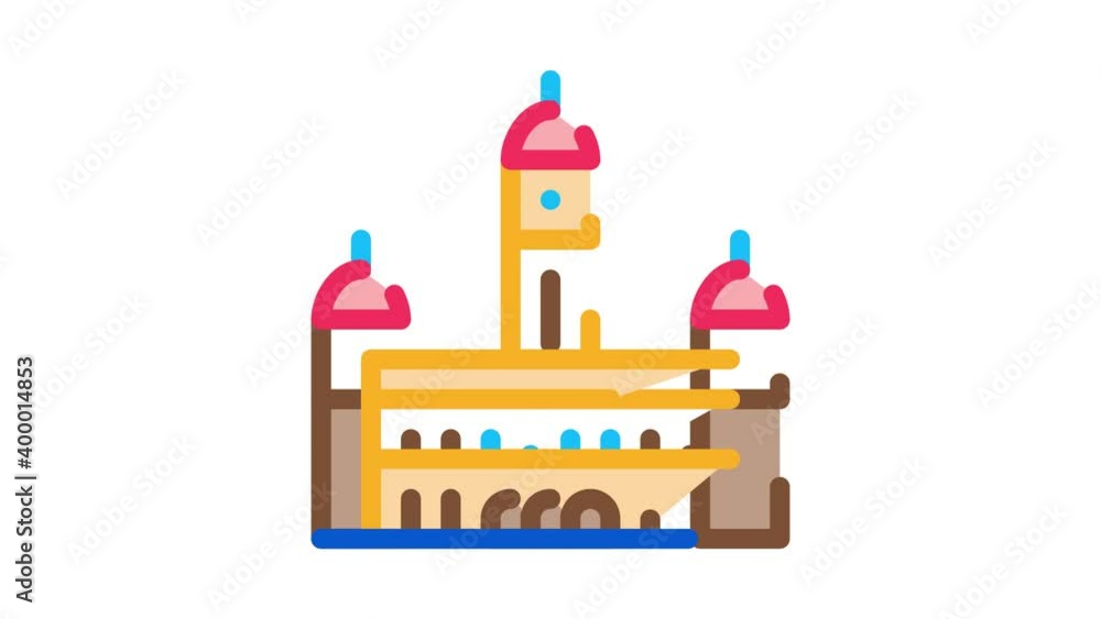 sultan palace abdul - samad Icon Animation. color sultan palace abdul ...