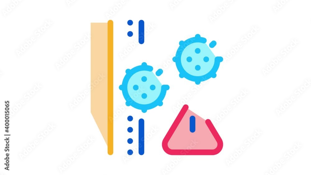 subcutaneous viruses Icon Animation. color subcutaneous viruses ...