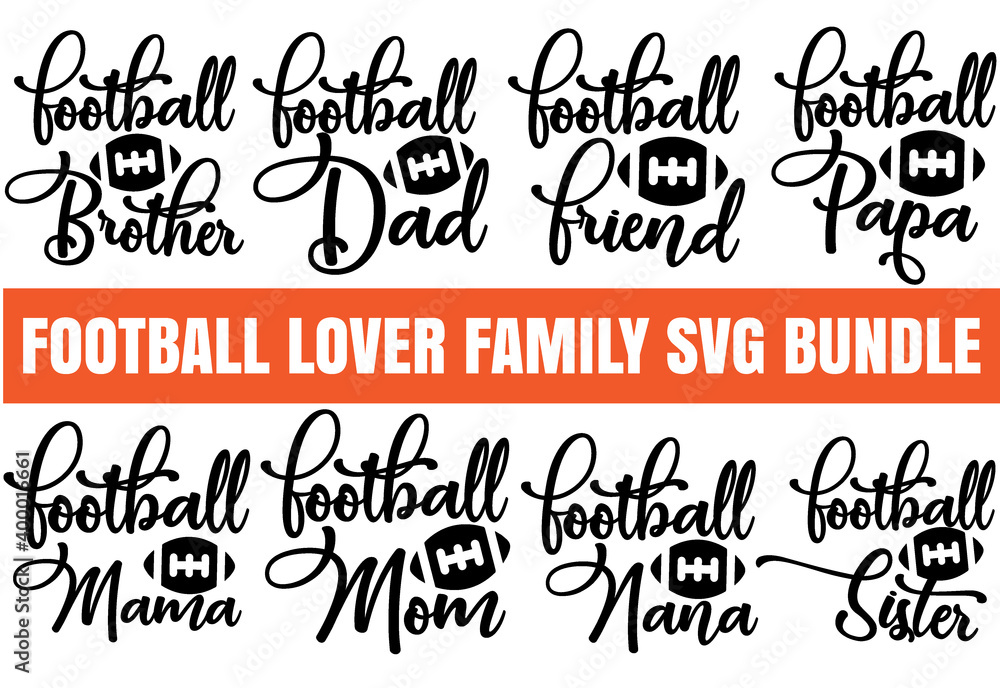 football family, football lover Svg, football mom Svg, football papa ...