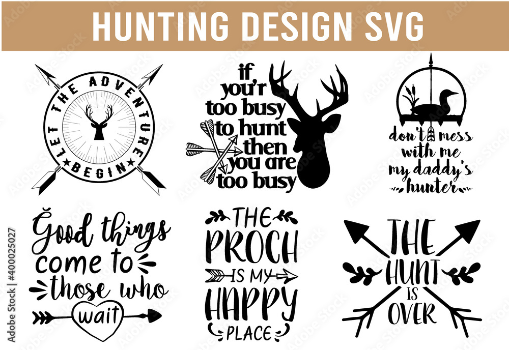 Hunting SVG, Hunting design SVG bundle Cut Files for Cutting Machines ...