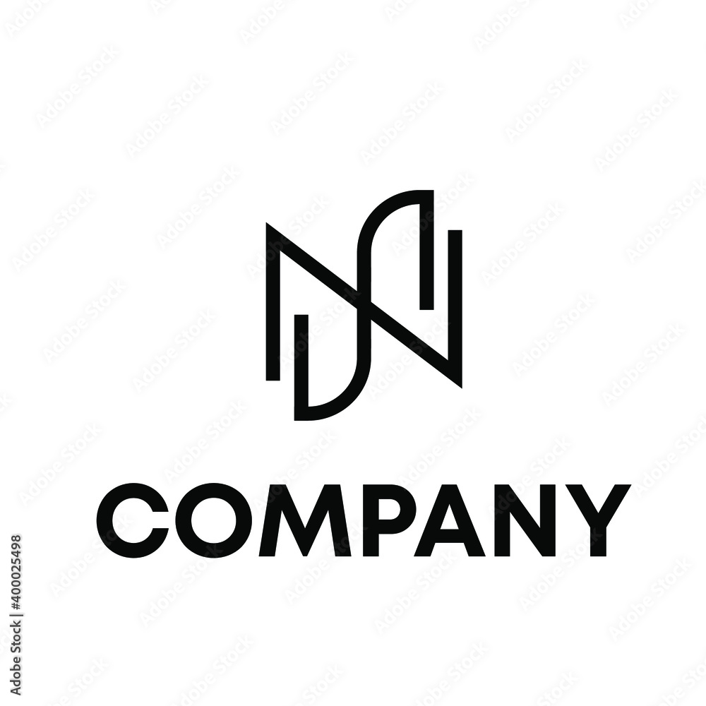 letter NS logo Stock Vector | Adobe Stock