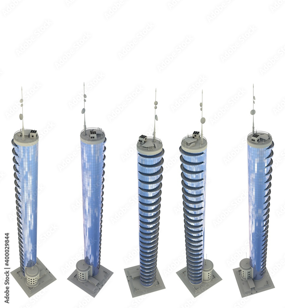 5 birds eye view renders of fictional design houses with parking at the ...