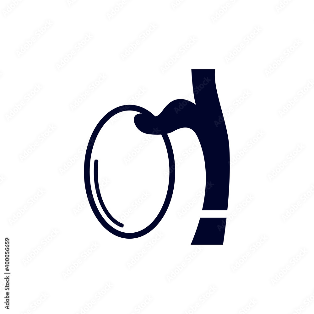 Testicles logo design vector template, Organs logo design concept, Icon ...