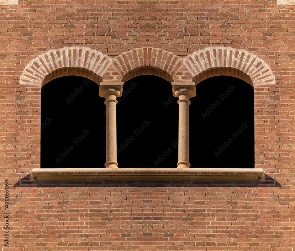 Elements of architectural decoration of buildings, arches and ...