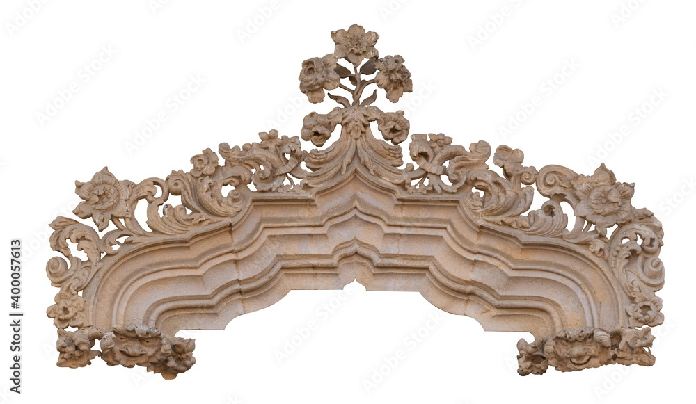 Elements of architectural decoration of buildings, arches and ...