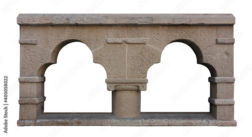 Elements of architectural decoration of buildings, arches and ...