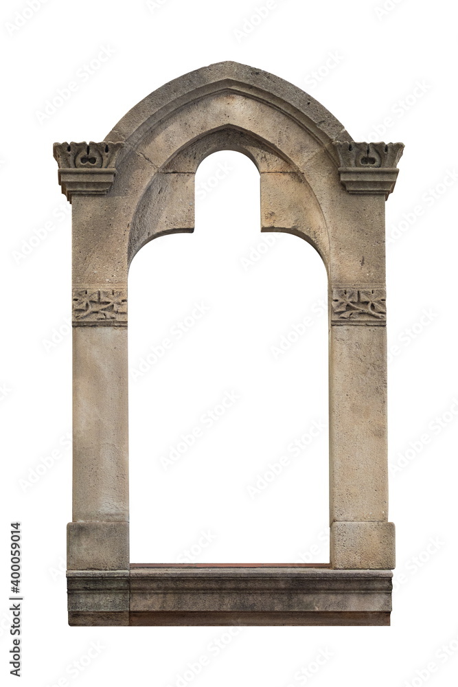 Elements of architectural decoration of buildings, arches and ...