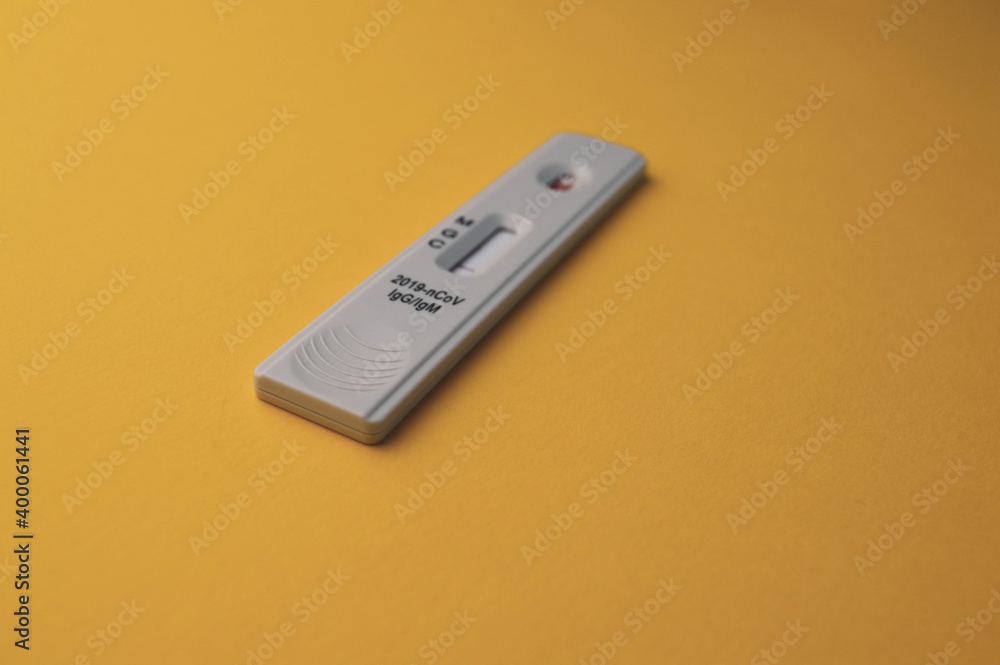 Negative test result by using rapid test for COVID-19, quick fast ...