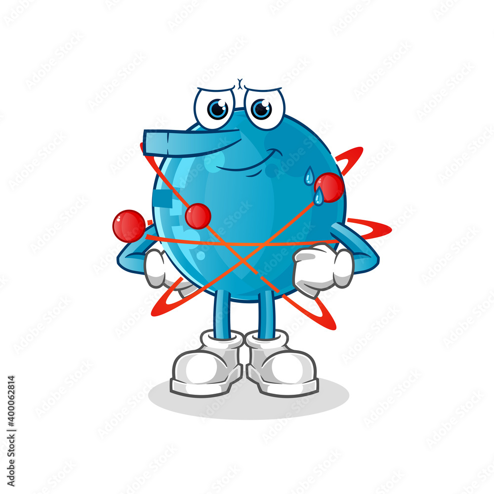 Atom Cartoon Character
