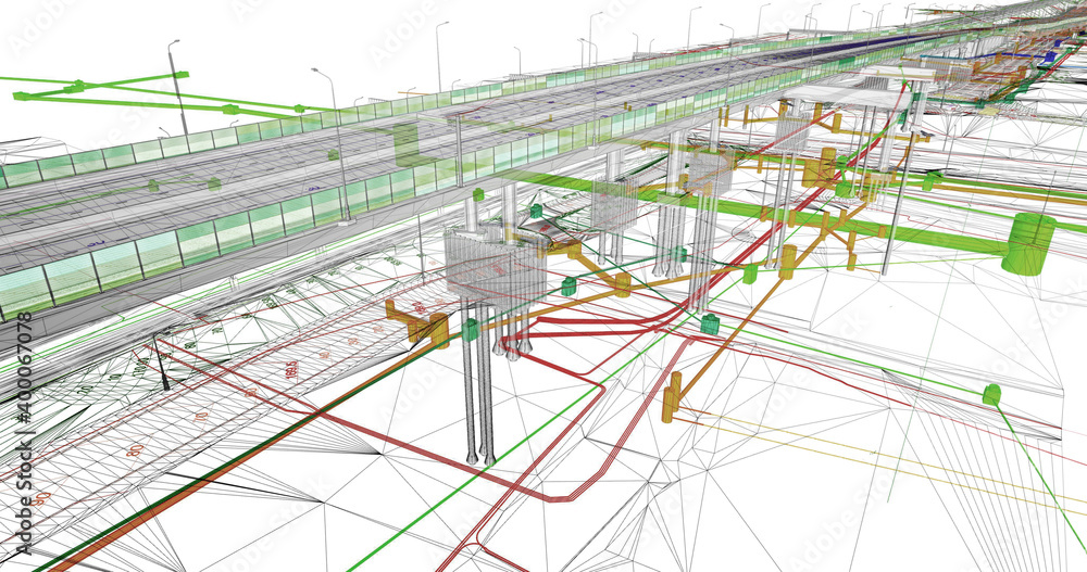 The BIM model of the object of transportation infrastructure of ...