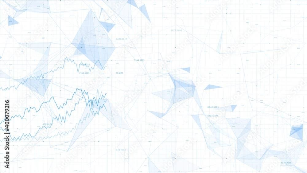 Artistic financial business chart with diagrams, graph lines and stock ...