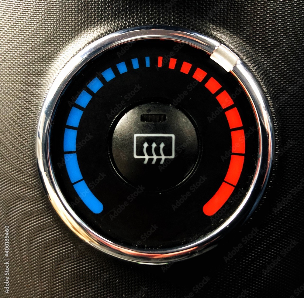 Car air conditioning and heating controls button Stock Photo | Adobe Stock