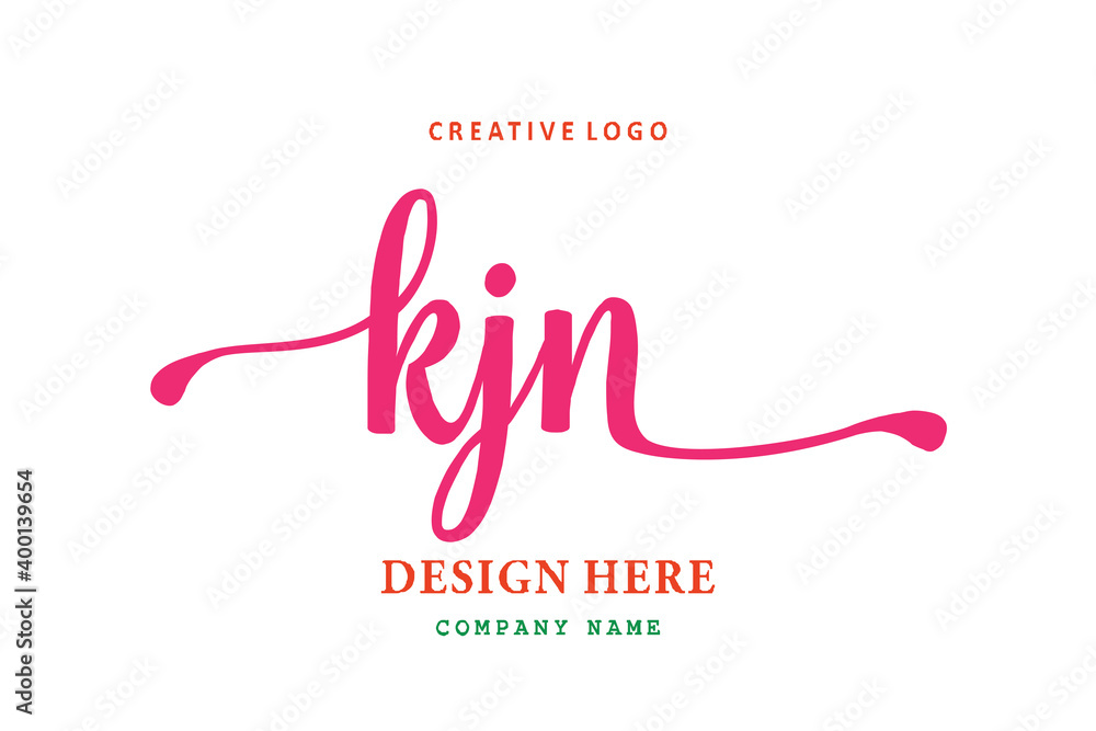 KJN lettering logo is simple, easy to understand and authoritative ...