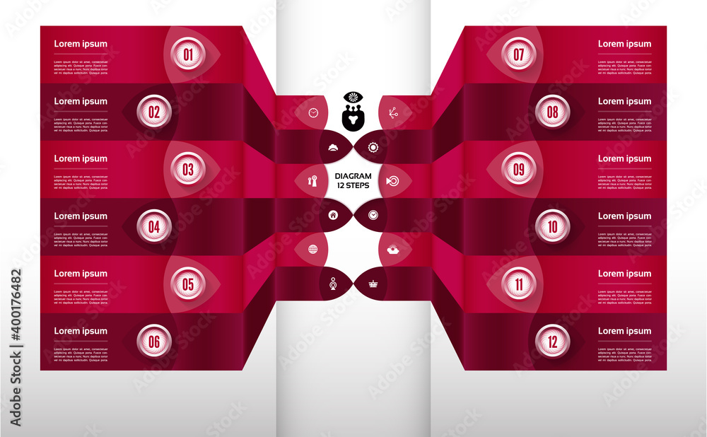 Vector infographic template for diagram, graph, presentation and chart ...