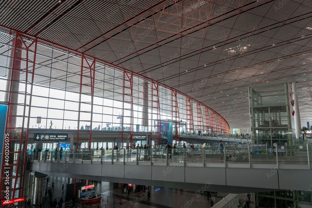 Beijing, China - October 2017: Terminal in Beijing Capital ...