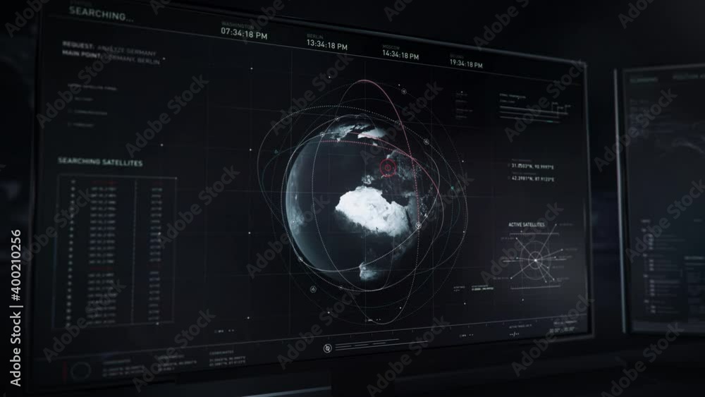 Wideo Stock: Triangulating Coordinates for secret aerial base. Multiple ... Wideo Stock: Triangulating Coordinates for secret aerial base. Multiple ...