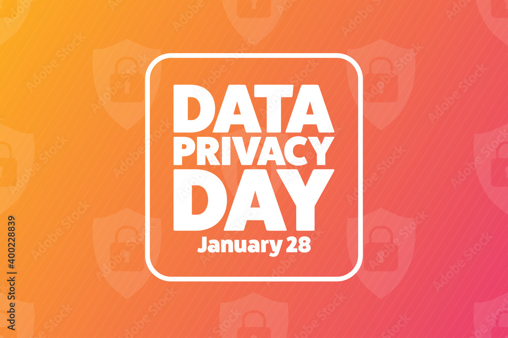 Data Privacy Day. January 28. Holiday concept. Template for background ...