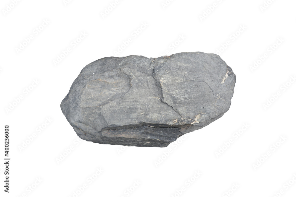 Mudstone isolated on white background. Mudstone is an extremely fine ...