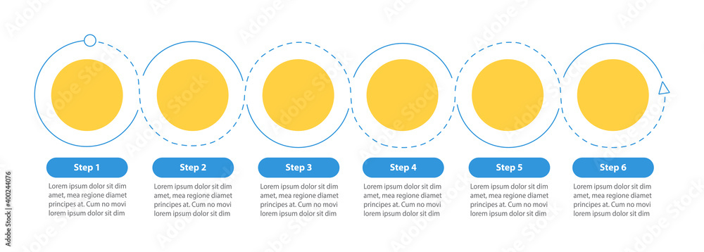 Corporate flowchart vector infographic template. Presentation design ...