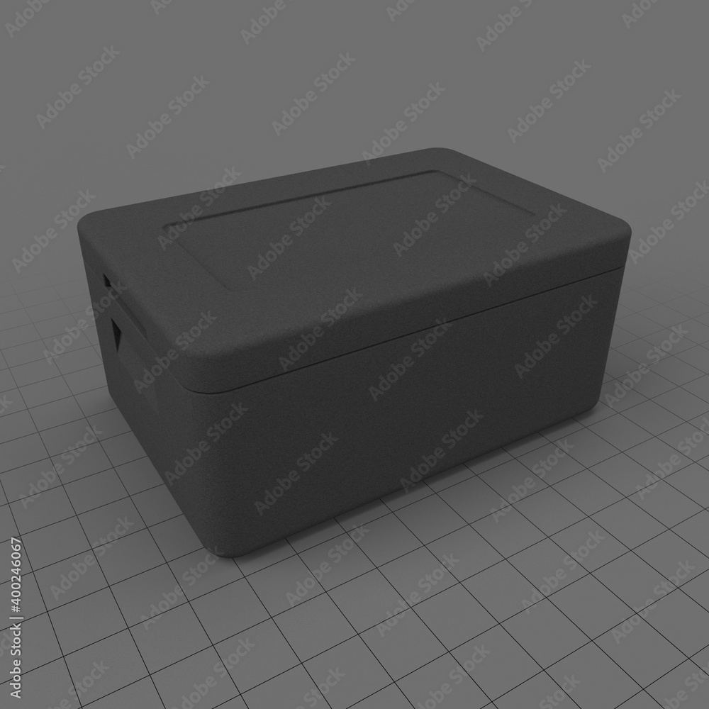 Insulated food box Stock 3D asset | Adobe Stock