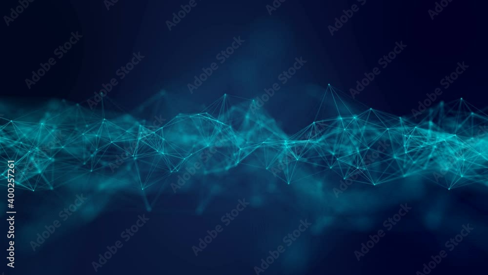 Abstract network background seamless loop 4k. Global business network ...