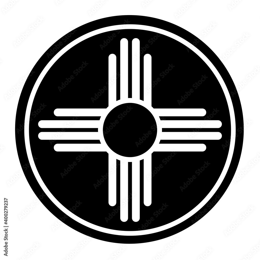 Native American Sun Symbol In A Black Circle Stock Illustration Adobe native-american-sun-symbol-in-a-black-circle-stock-illustration-adobe