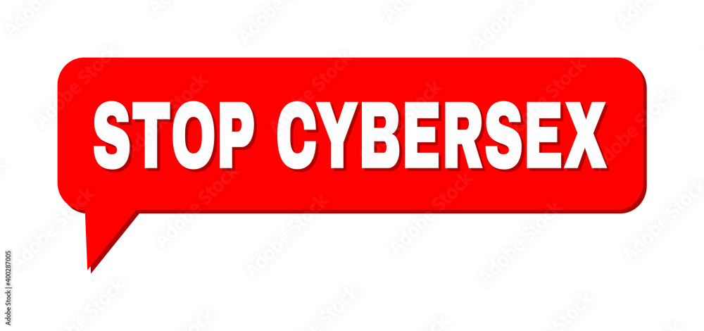 Chat Stop Cybersex Colored Cloud Frame Stop Cybersex Text Is Located
