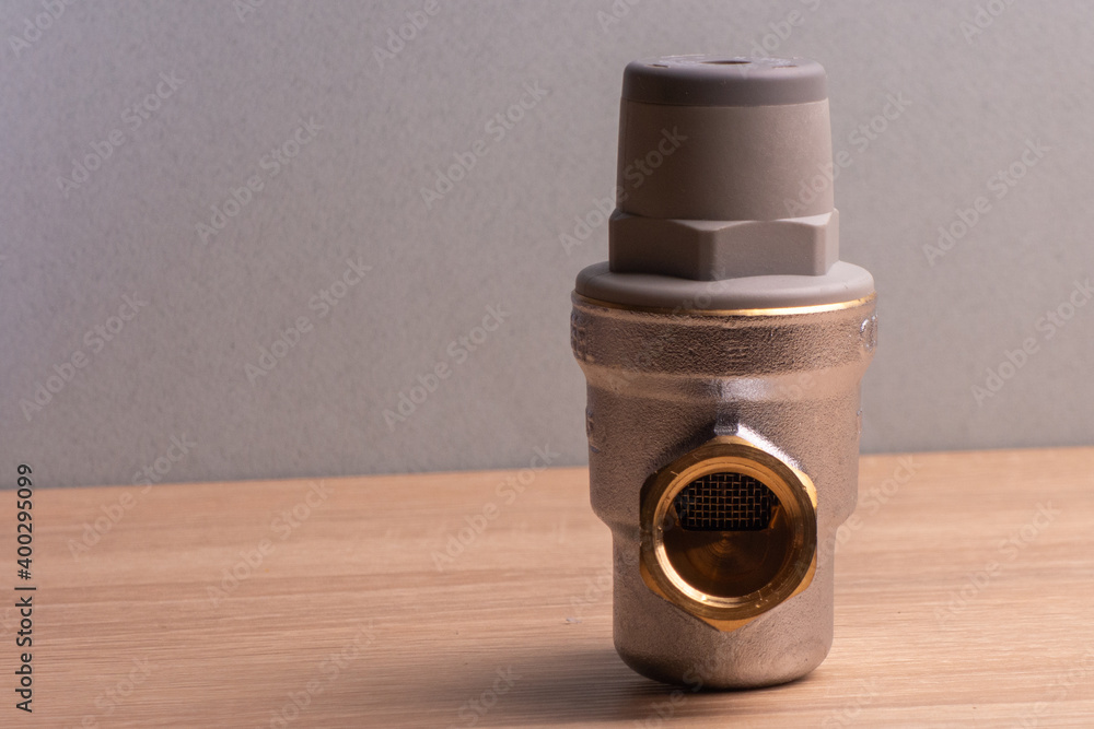 White coated bronze pressure relief valve for domestic water supply ...