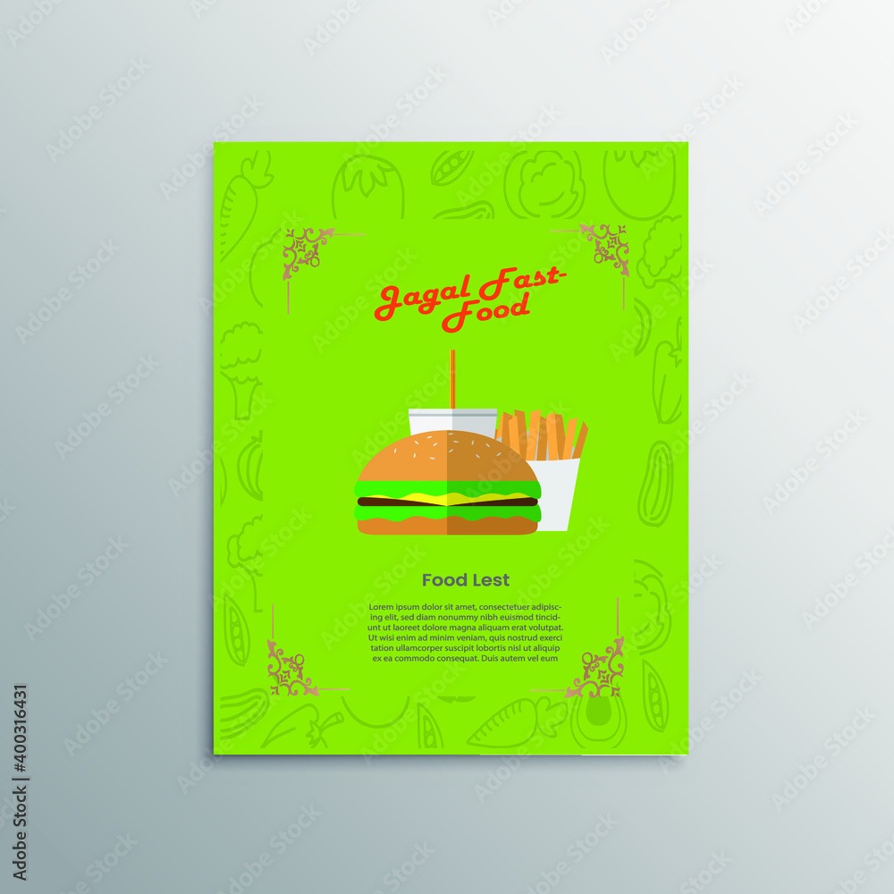 Green color Restaurant Food poster barbecue template menu invitation ...