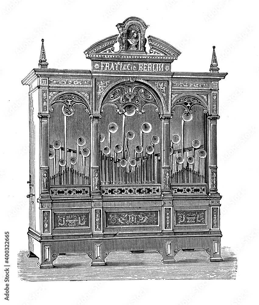 orchestrion, mammoth self-playing orchestra and automatic pipe organ ...