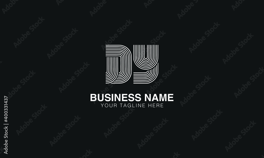 DY D Y initial based modern minimal creative logo vector template image ...