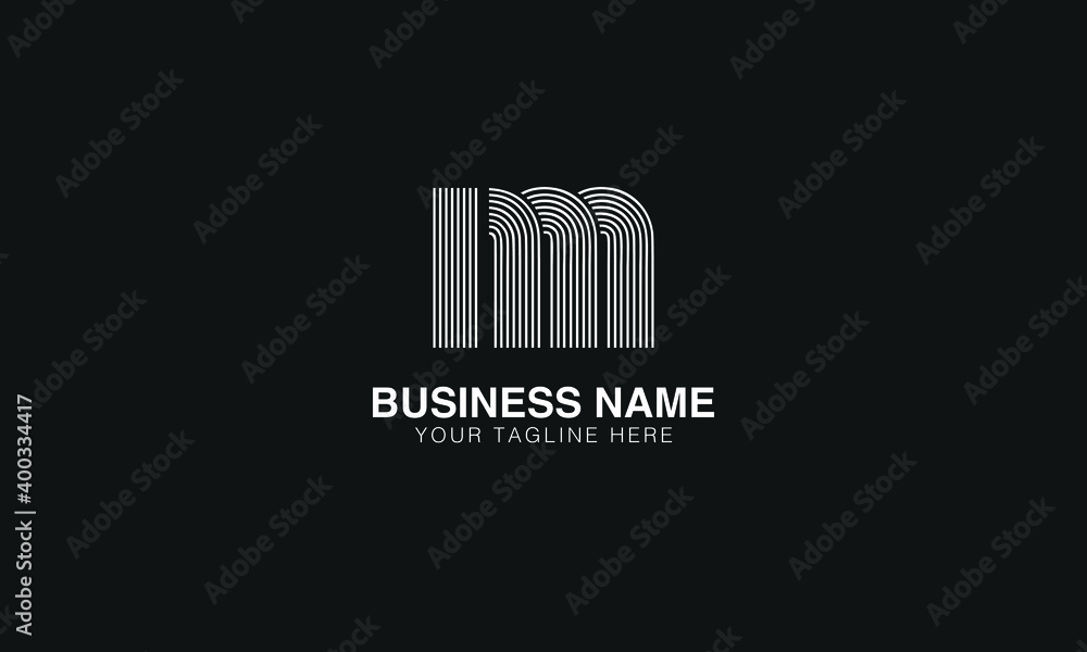 IM I M initial based abstract modern minimal creative logo vector ...