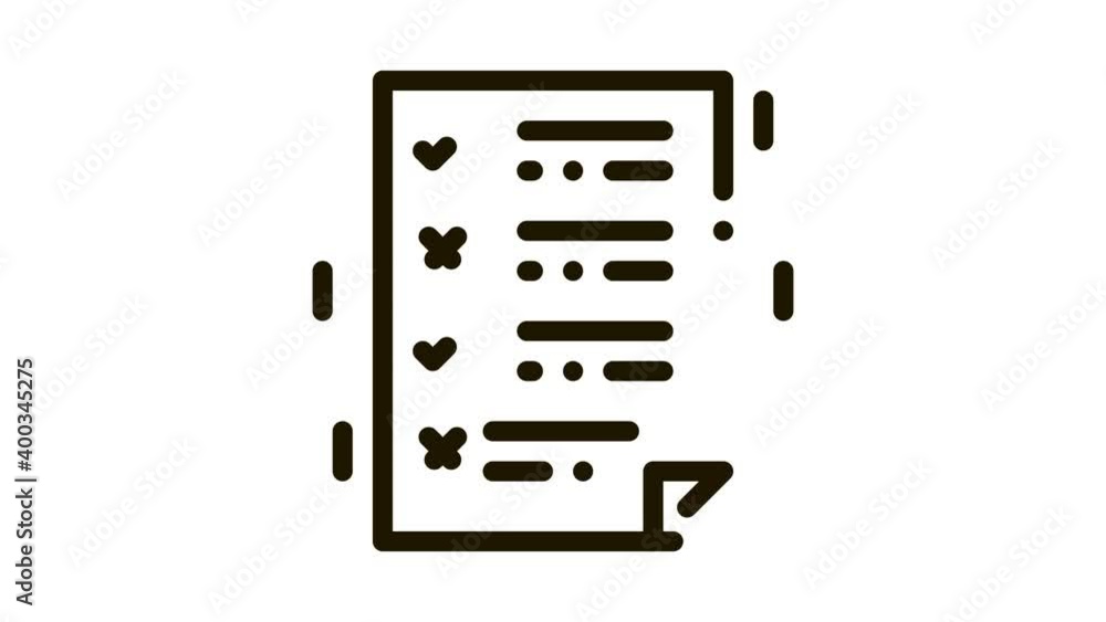 dementia brain test Icon Animation. black dementia brain test animated ...