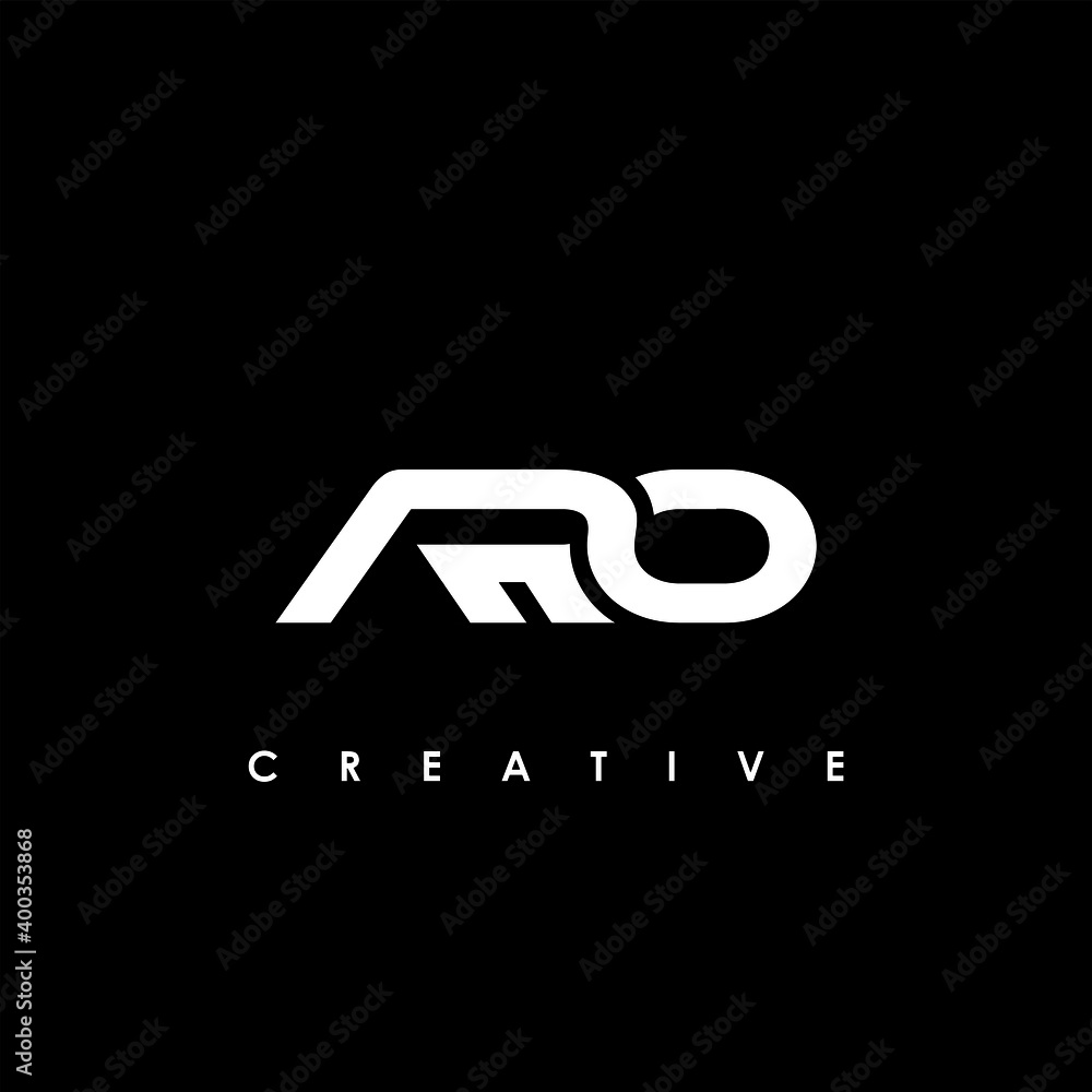 ARO Letter Initial Logo Design Template Vector Illustration Stock ...