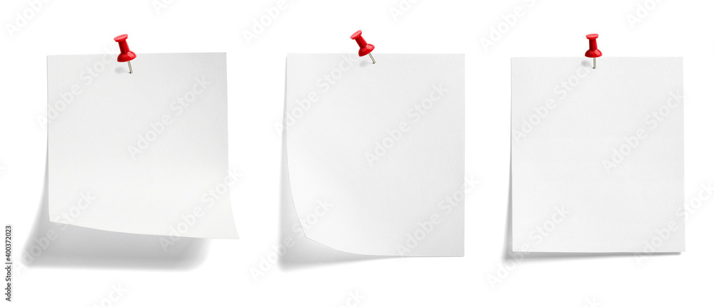 paper message note reminder blank background office business push pin ...