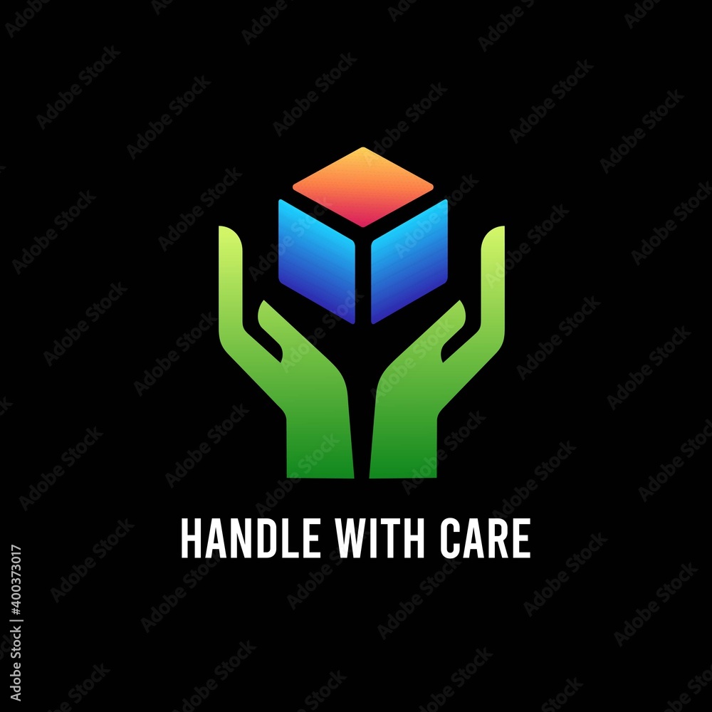 handle with care symbol for package signs Stock Vector | Adobe Stock