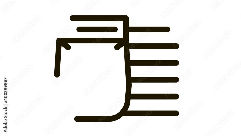 Diapers Heap Icon Animation. black Diapers Heap animated icon on white ...