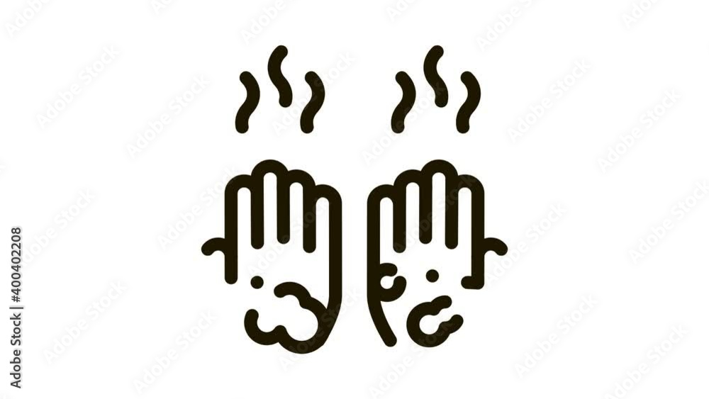 Dirty And Smelly Hands Icon Animation. black Dirty And Smelly Hands ...
