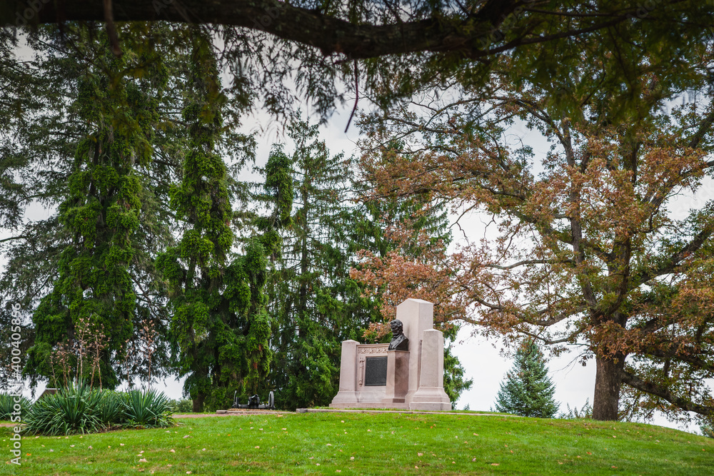 Lincoln Speech Memorial built in 1912, a memorial to the Gettysburg ...