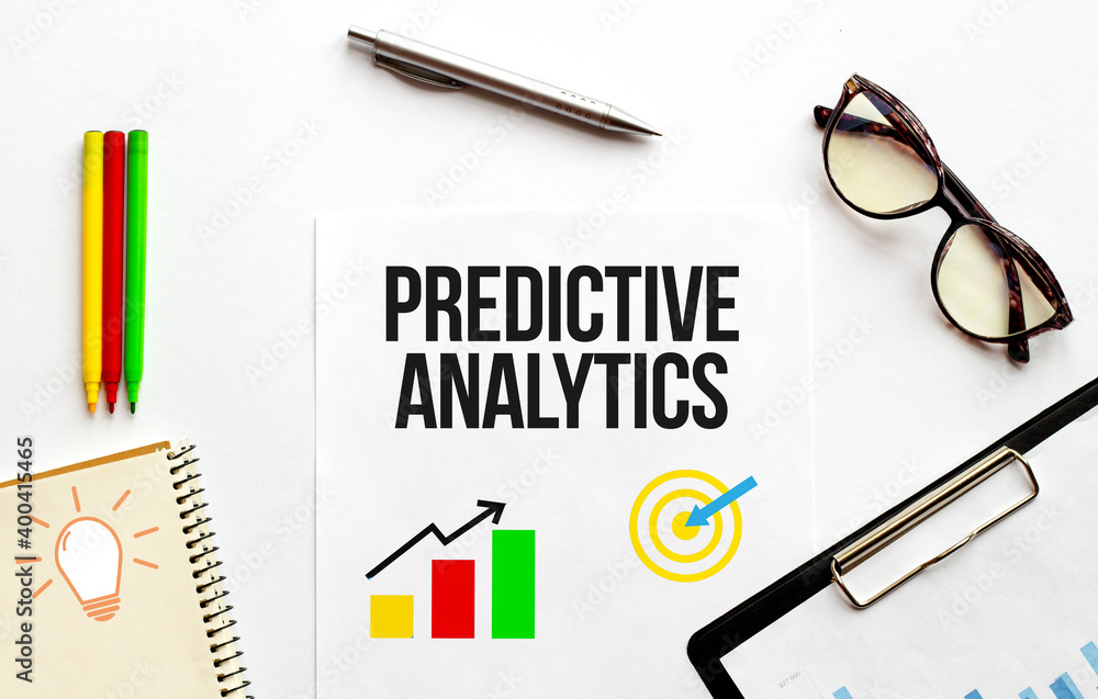 Paper Plate Glasses Notepad Pen And Pencils On The White Background Business Concept Text