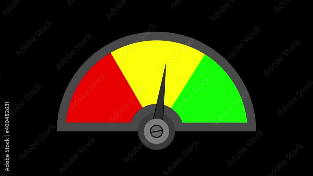 Animated sensor measuring pressure in a system or equipment on a ...