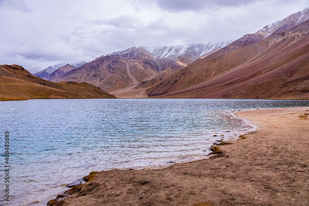 Chandratal or Lake of the moon is a high altitude lake located at 4300m ...