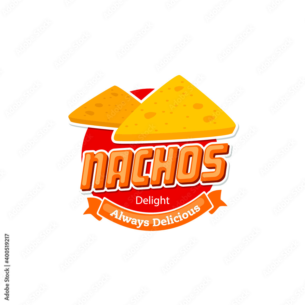 Nachos Logo. Mexican Food Logo, vector. Stock Vector | Adobe Stock