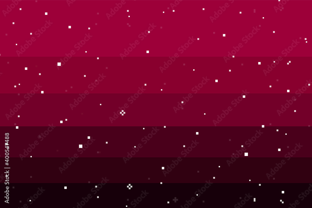 Pixel 80s Retro Wave Sci-Fi Background with Sunrise or Sunset. Pixel ...